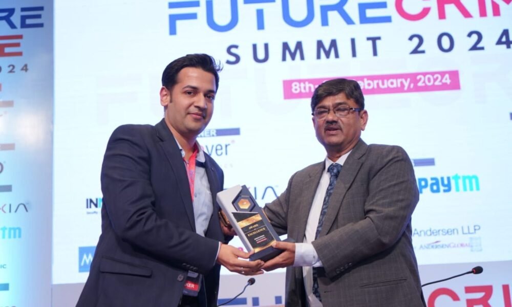 Ankush Mishra Felicitated For Excellence in Cyber Policing at FutureCrime Summit 2024 - The420.in